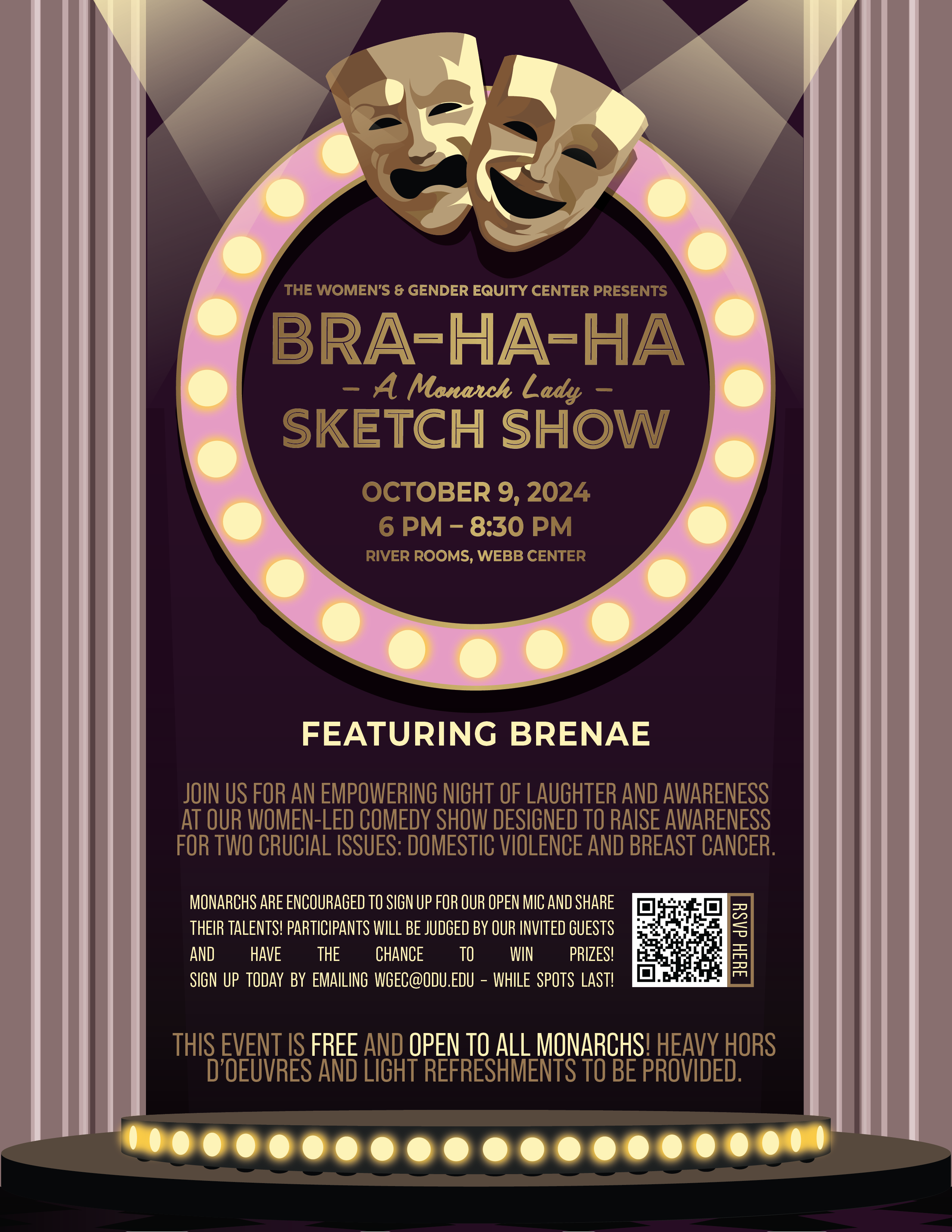 FREE COMEDY SHOW! ODU Bra-Ha-Ha: | Old Dominion University