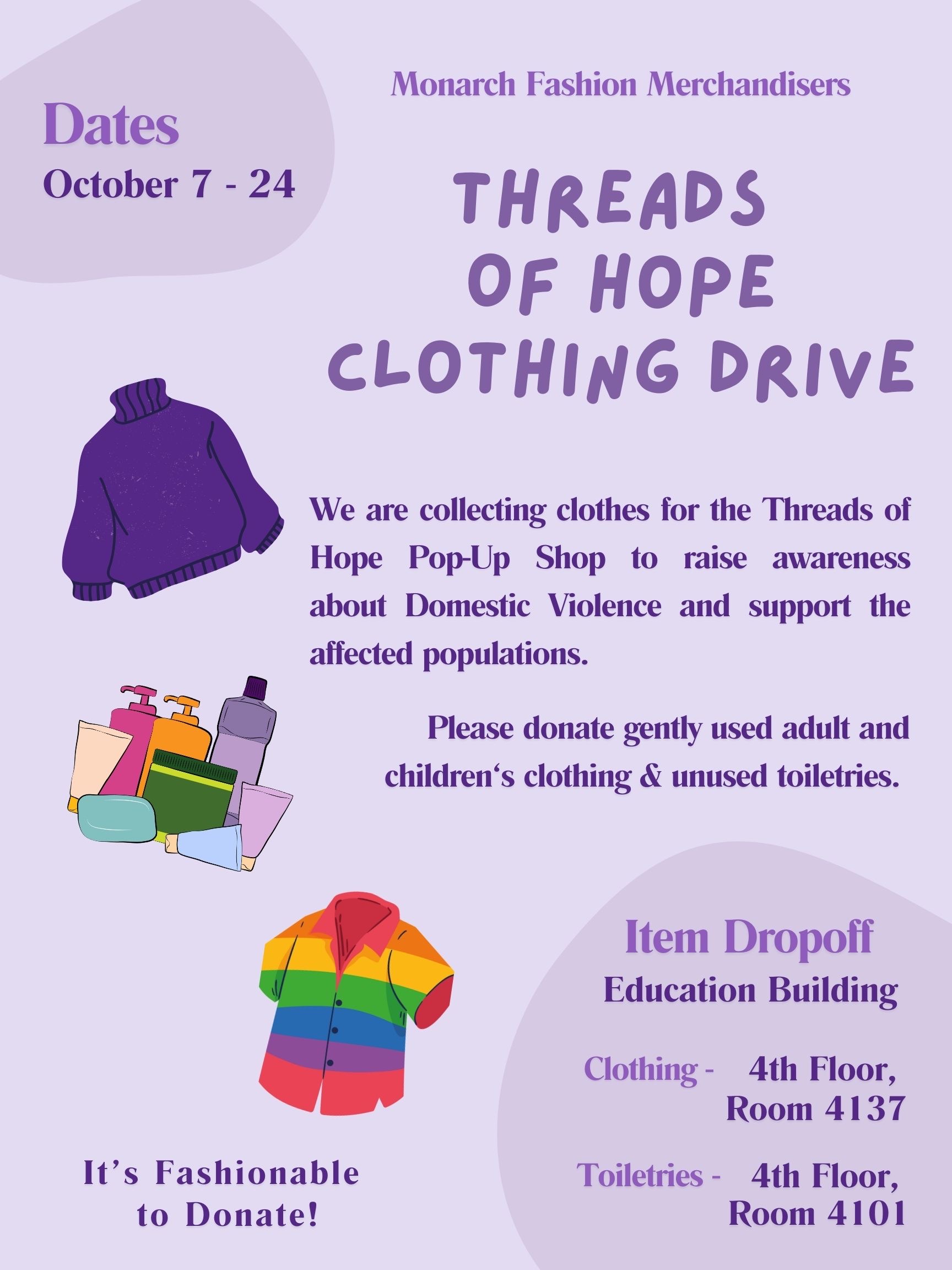 Threads of hope Clothing Drive | Old Dominion University
