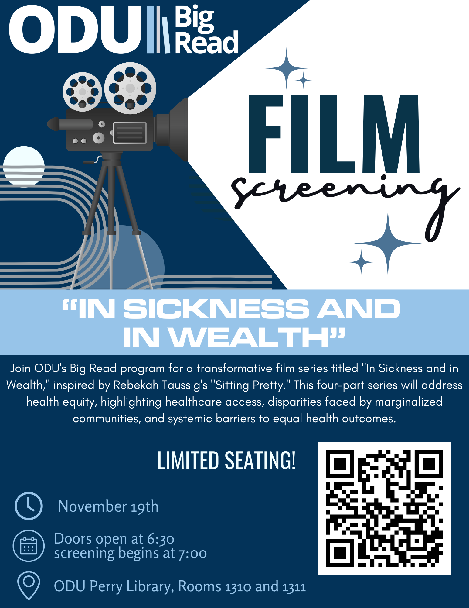 NEA Big Read: "In Sickness and In Wealth" Film Screening | Old Dominion ...