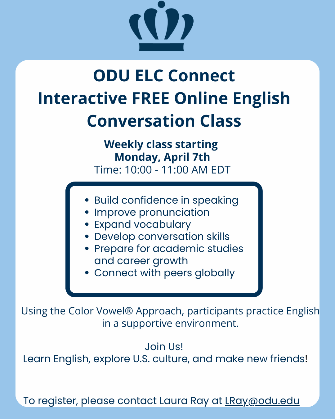 ELC Connect: FREE Weekly Online English Conversation Class (call for ...