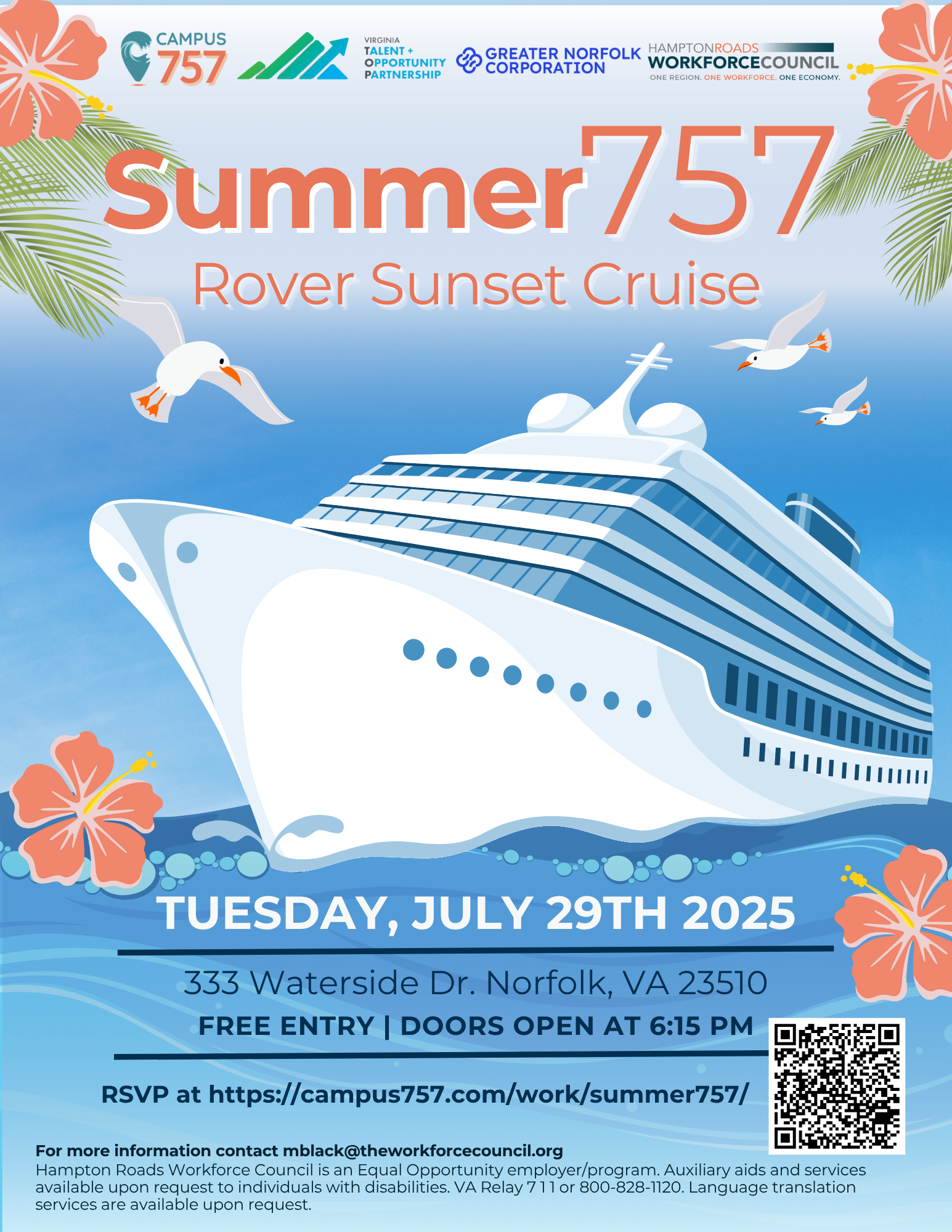 Free American Rover Cruise for Student Interns! | Old Dominion University