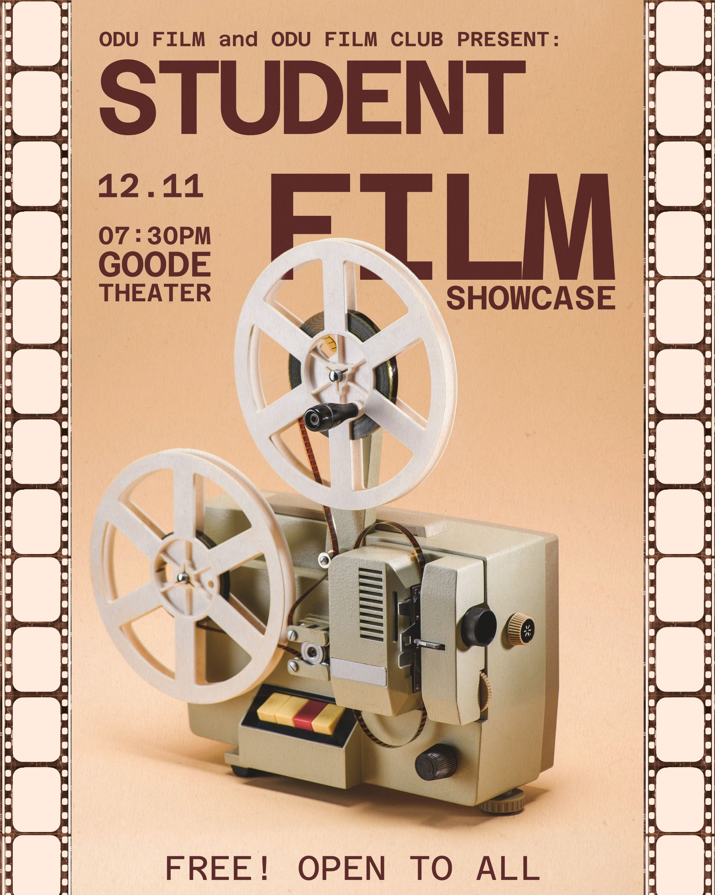 FREE Short Film Showcase 12/11 at 7:30!! | Old Dominion University