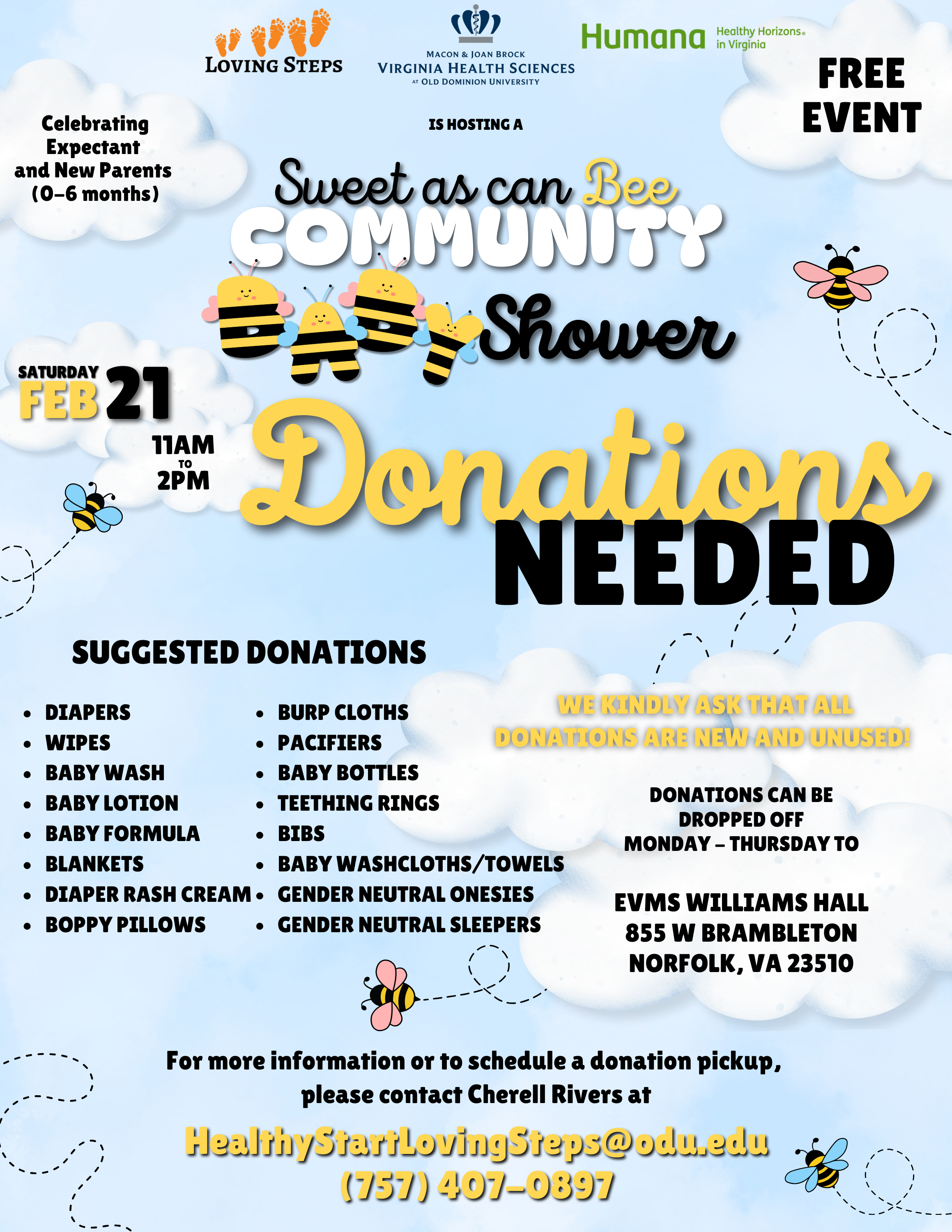 Community Baby Shower Donations | Old Dominion University