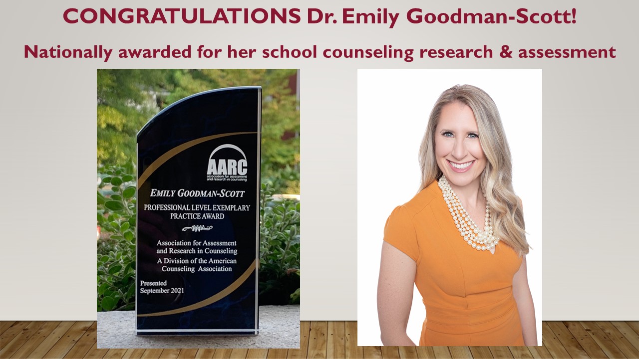 Congratulations to Dr. Goodman-Scott! | Old Dominion University