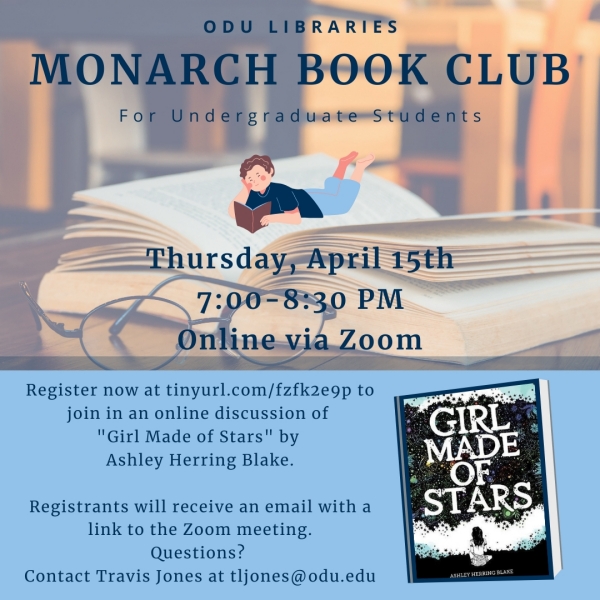 Register Now to Join the Monarch Book Club | Old Dominion University