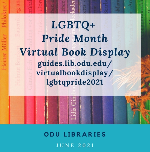 Virtual Book Display Recognizes LGBTQ+ Pride Month | Old Dominion ...