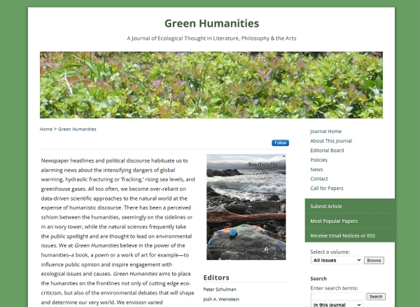 "Green Humanities" Now Available in Digital Commons | Old Dominion ...