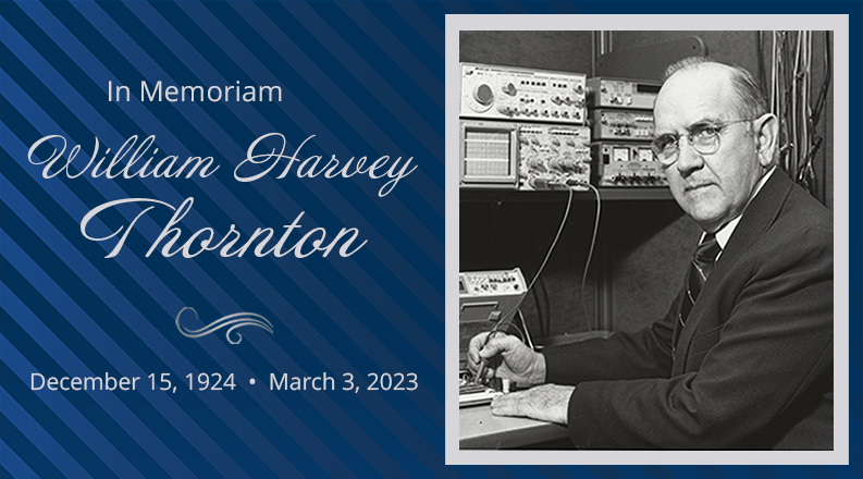William Thornton, Former Engineering Technology Professor, Dies at 98 ...