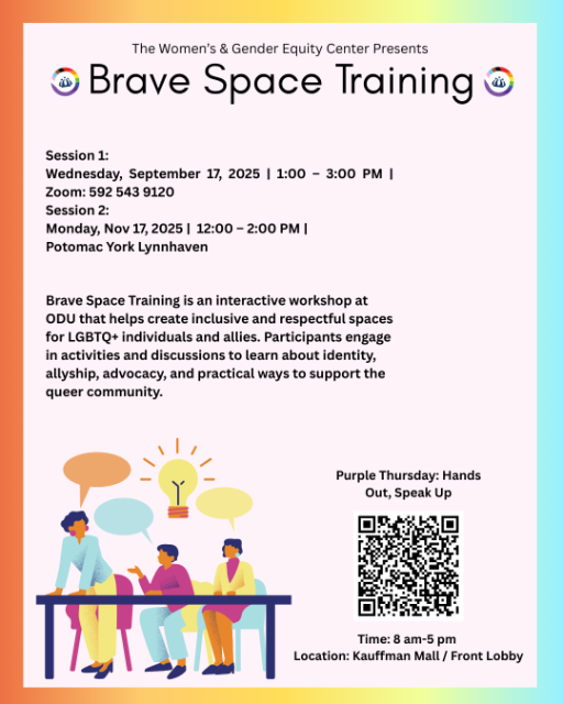 Brave Space Training- Hosted by The Women's & Gender Equity Center ...
