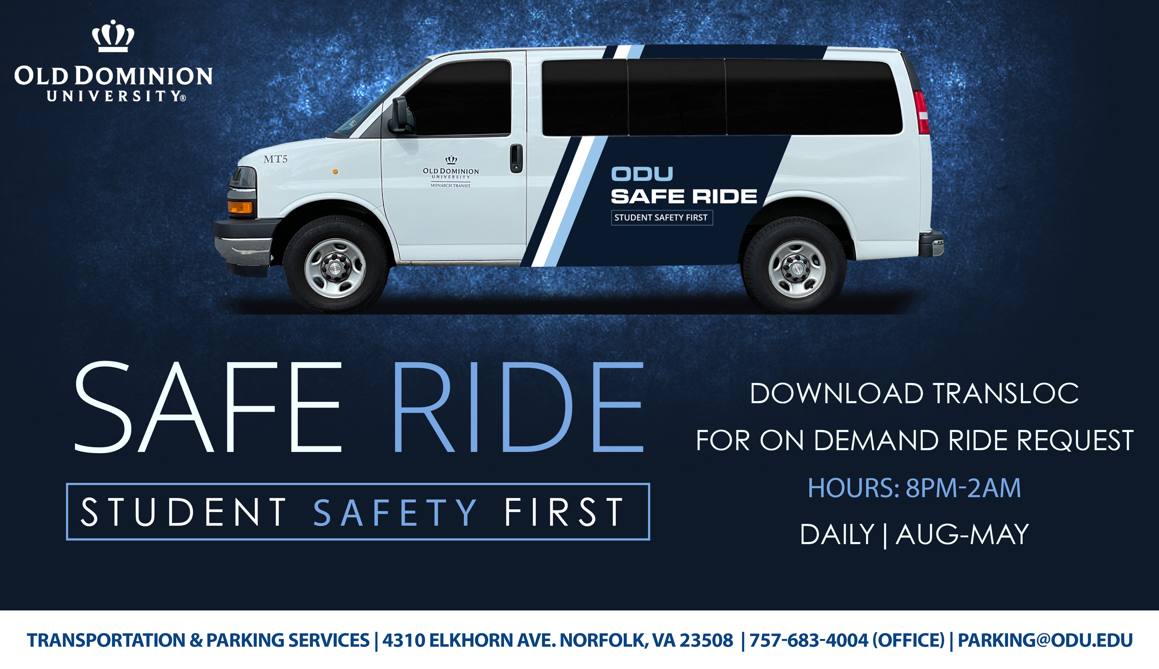 SAFE RIDE | Old Dominion University