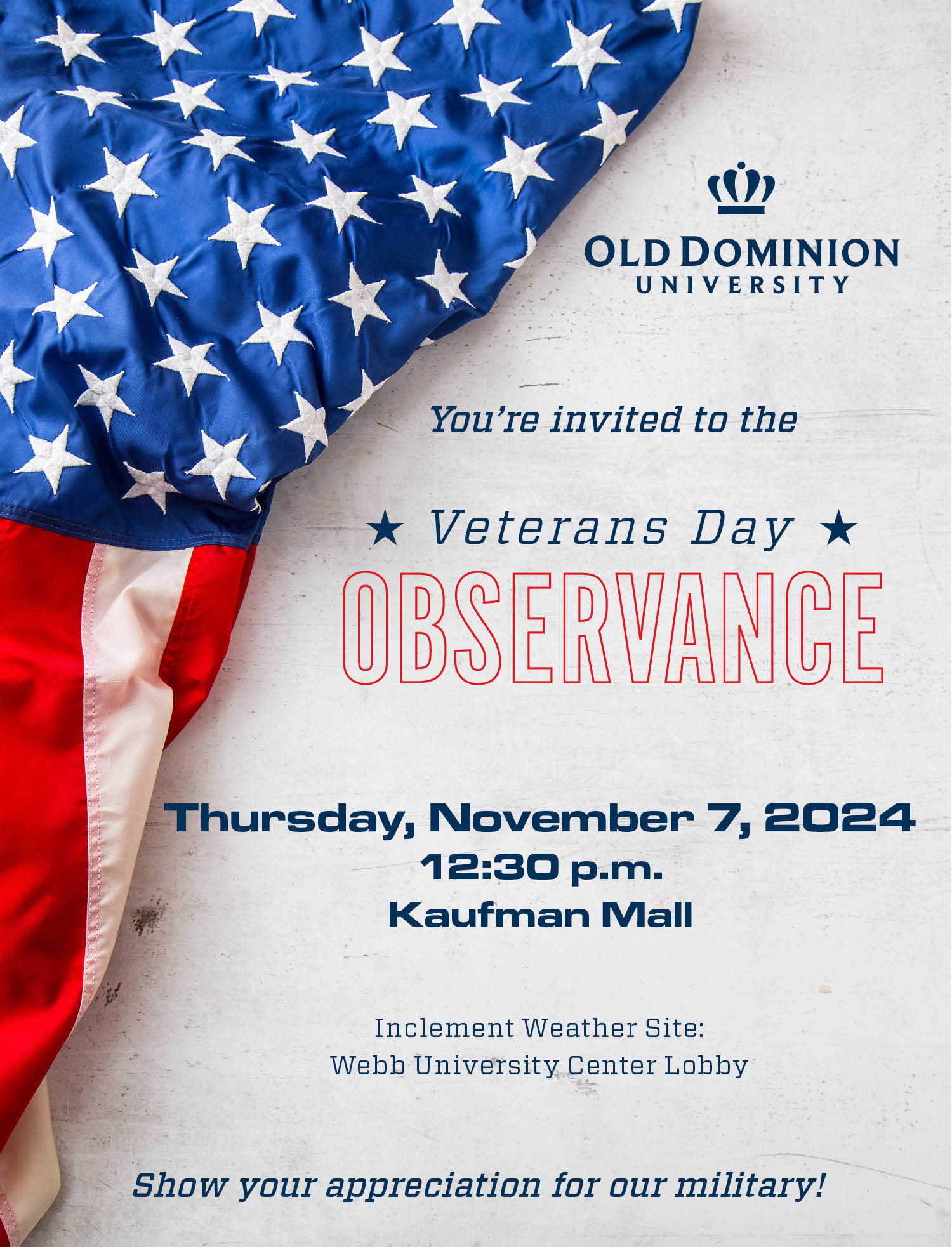 Veterans Day Observance Ceremony | Old Dominion University