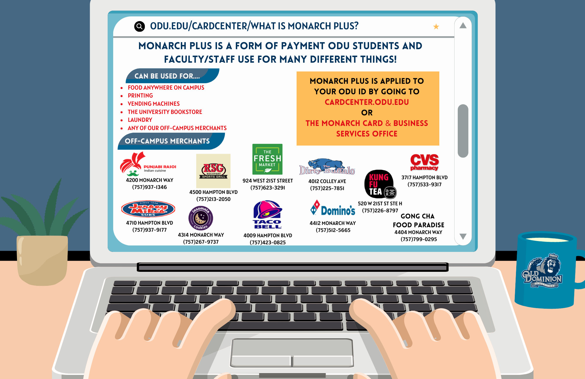 Monarch Plus | Old Dominion University