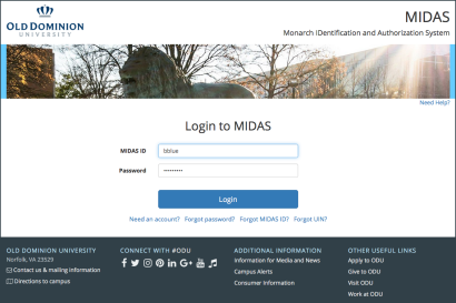 Affiliate Accounts | Old Dominion University